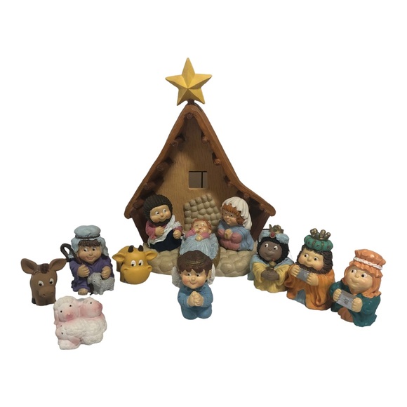 CLAYMATION | Holiday | 2 Piece Claymation Childrens Nativity Set Euc ...